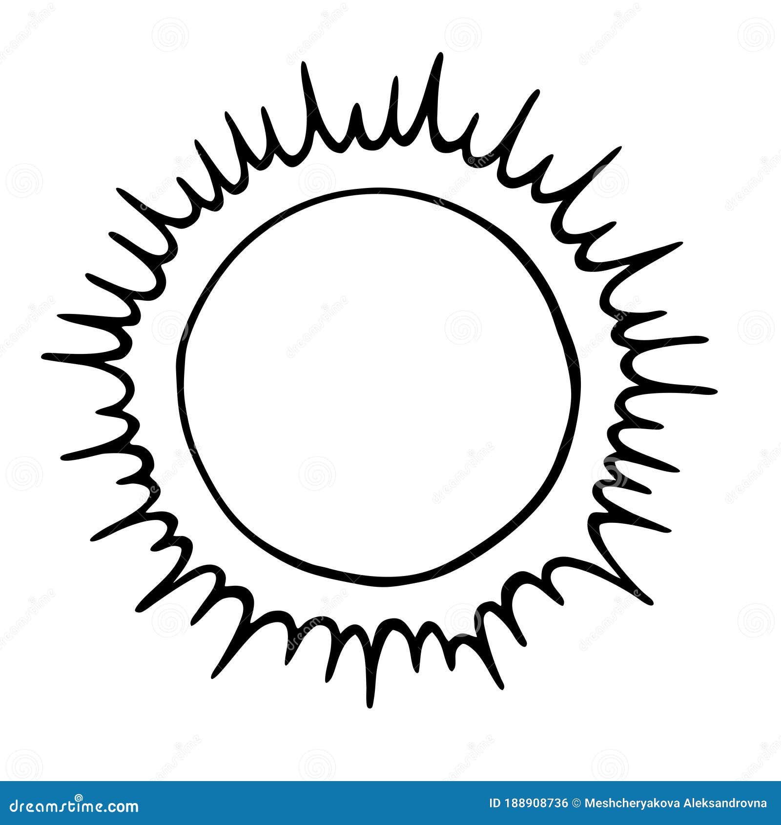ISOLATED SUN with SHARP RAYS on a WHITE BACKGROUND Stock Vector ...