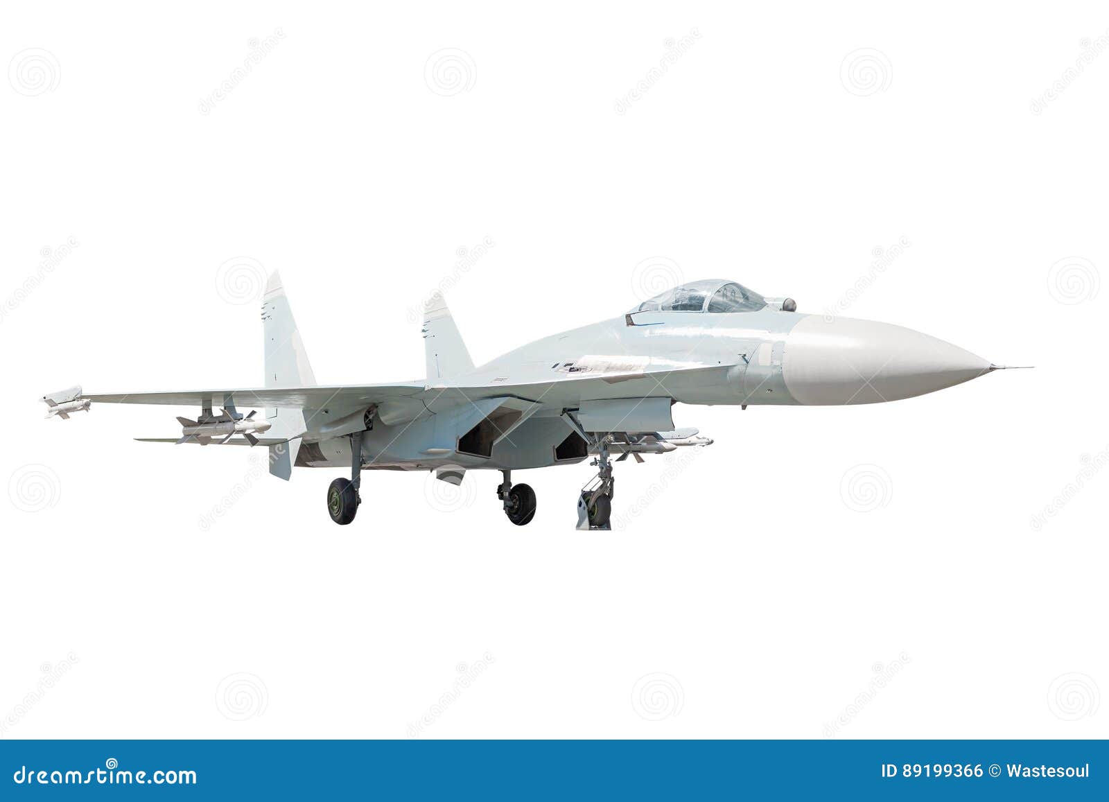 Isolated Supermaneuverable Fighter Aircraft, Back View Stock Photo ...