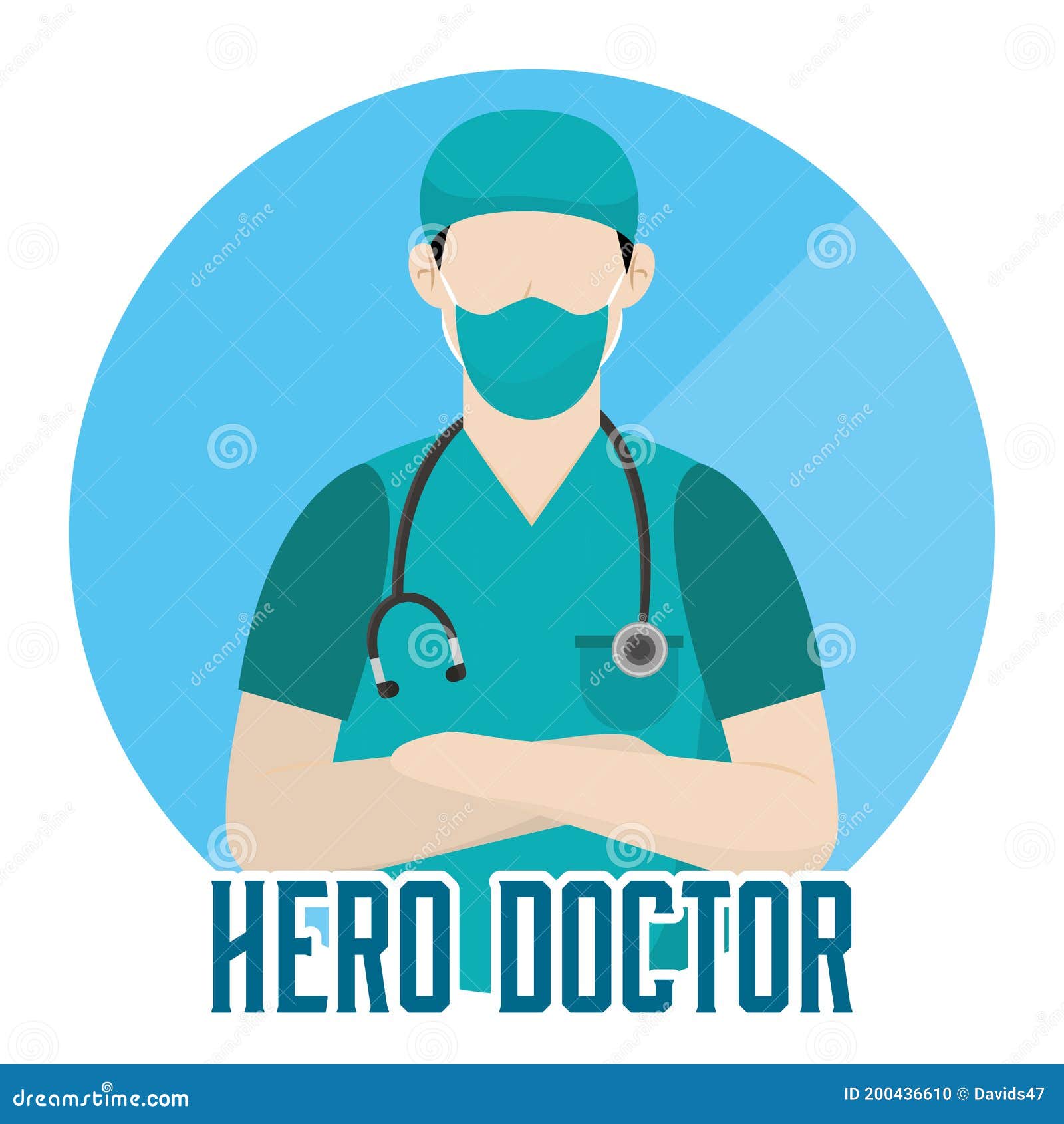 Isolated Surgeon Hero Doctor Stock Vector - Illustration of cartoon ...