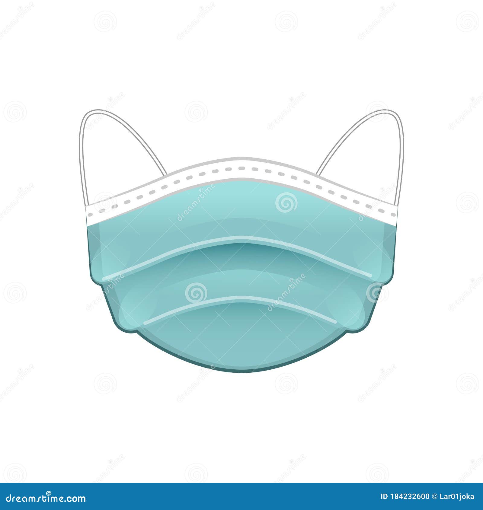 Isolated Surgical Face Mask Stock Vector - Illustration of clipart ...