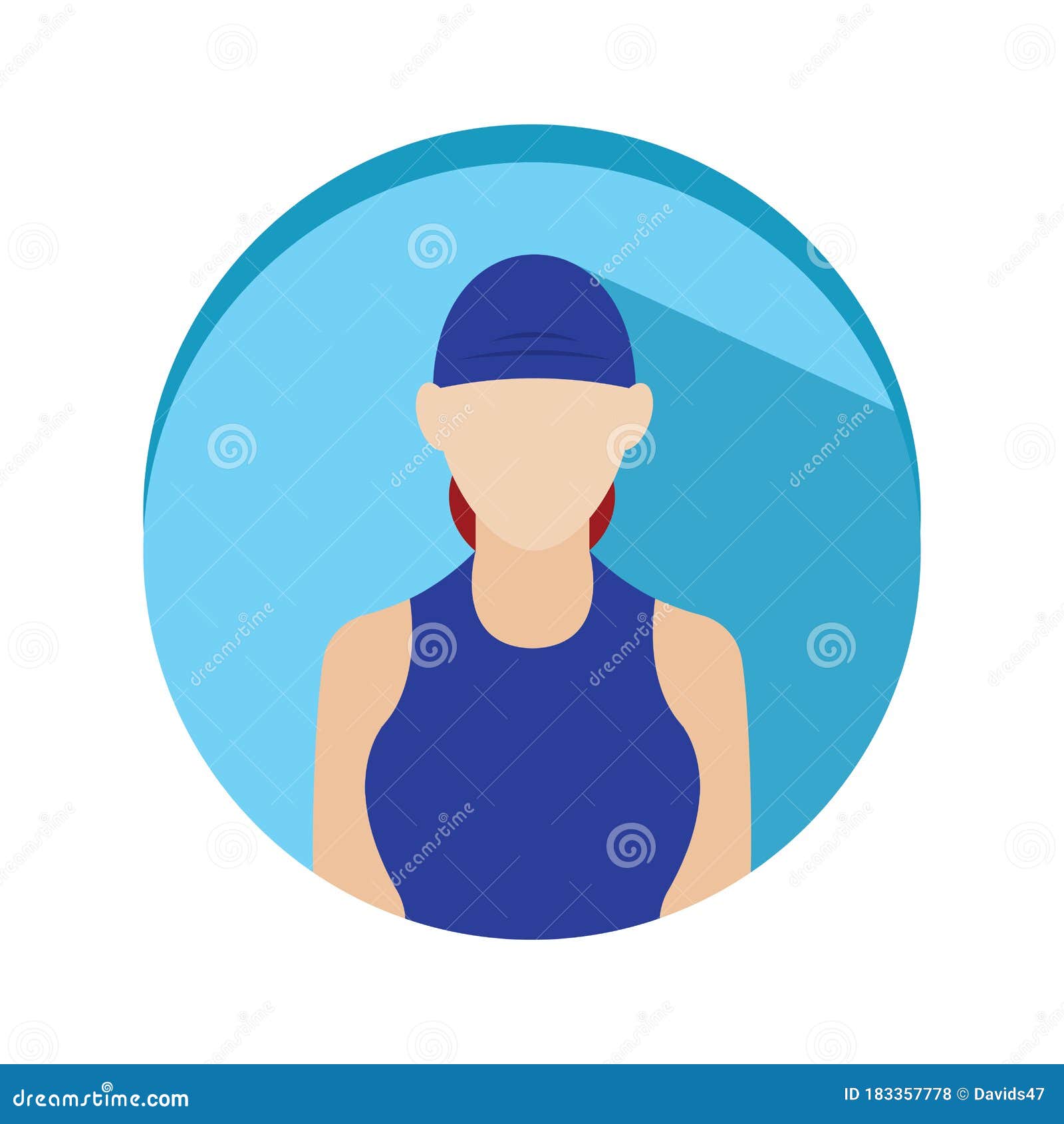 Isolated swimmer icon stock vector. Illustration of activity - 183357778