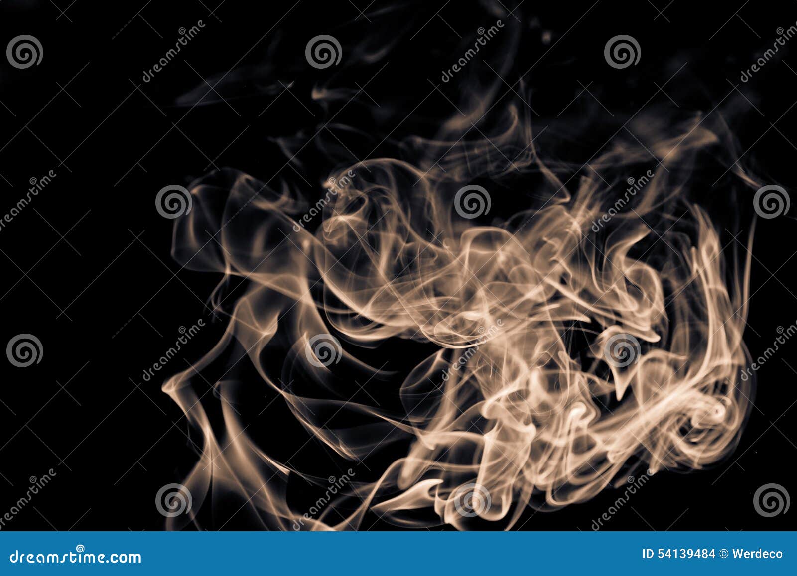 Isolated Swirl of Incense Smoke Stock Photo - Image of colour, moving ...