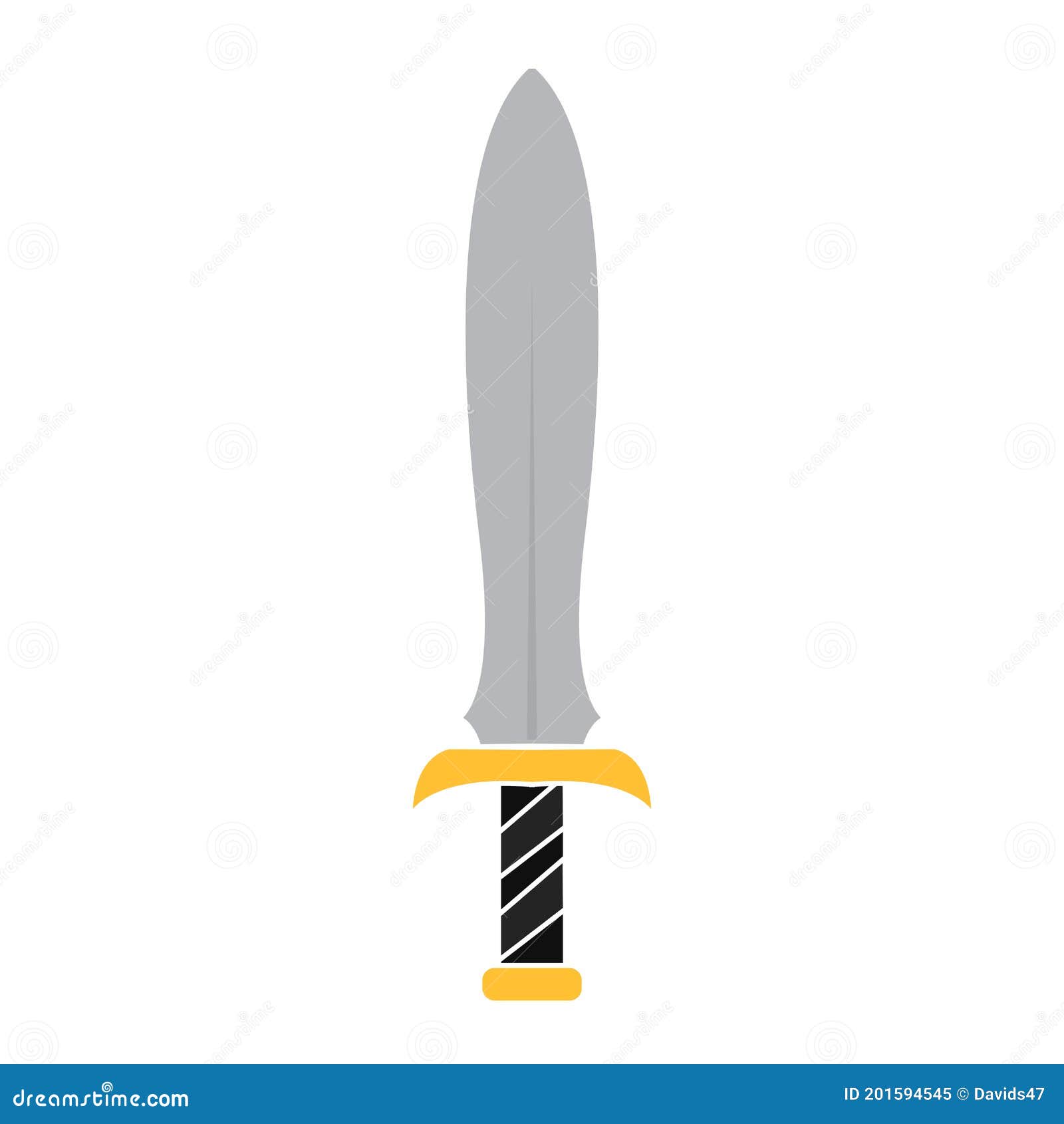 Isolated sword gold icon stock vector. Illustration of castle - 201594545
