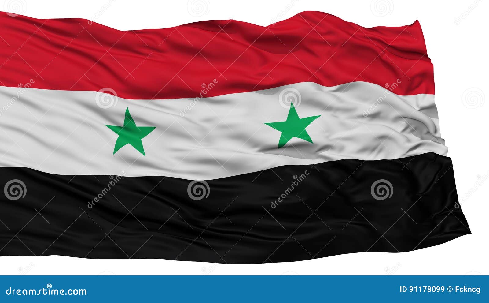 Isolated Syria Flag stock illustration. Illustration of isolated - 91178099