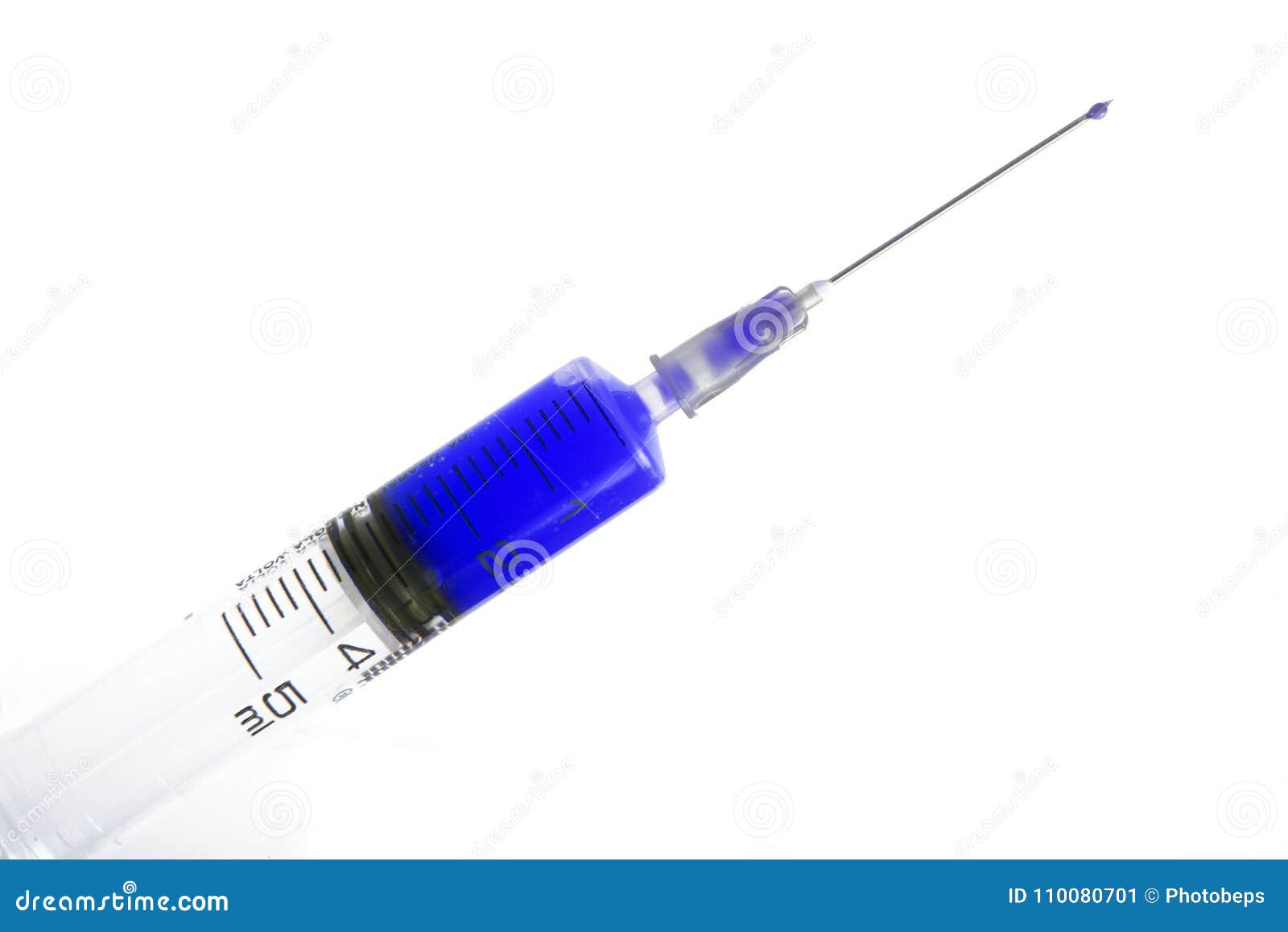 Isolated Syringe in White Background Stock Image - Image of medicine ...