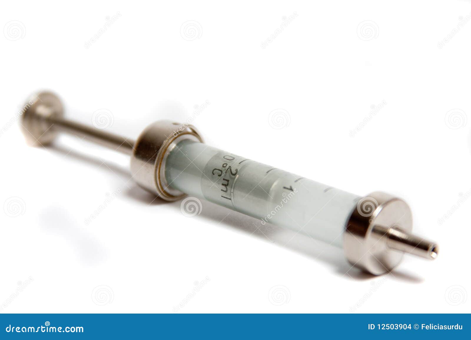 Isolated Syringe on White Background Stock Photo - Image of medicine ...