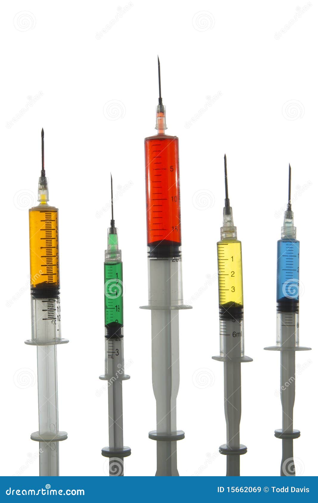 Isolated Syringes stock image. Image of injection, intravenous - 15662069