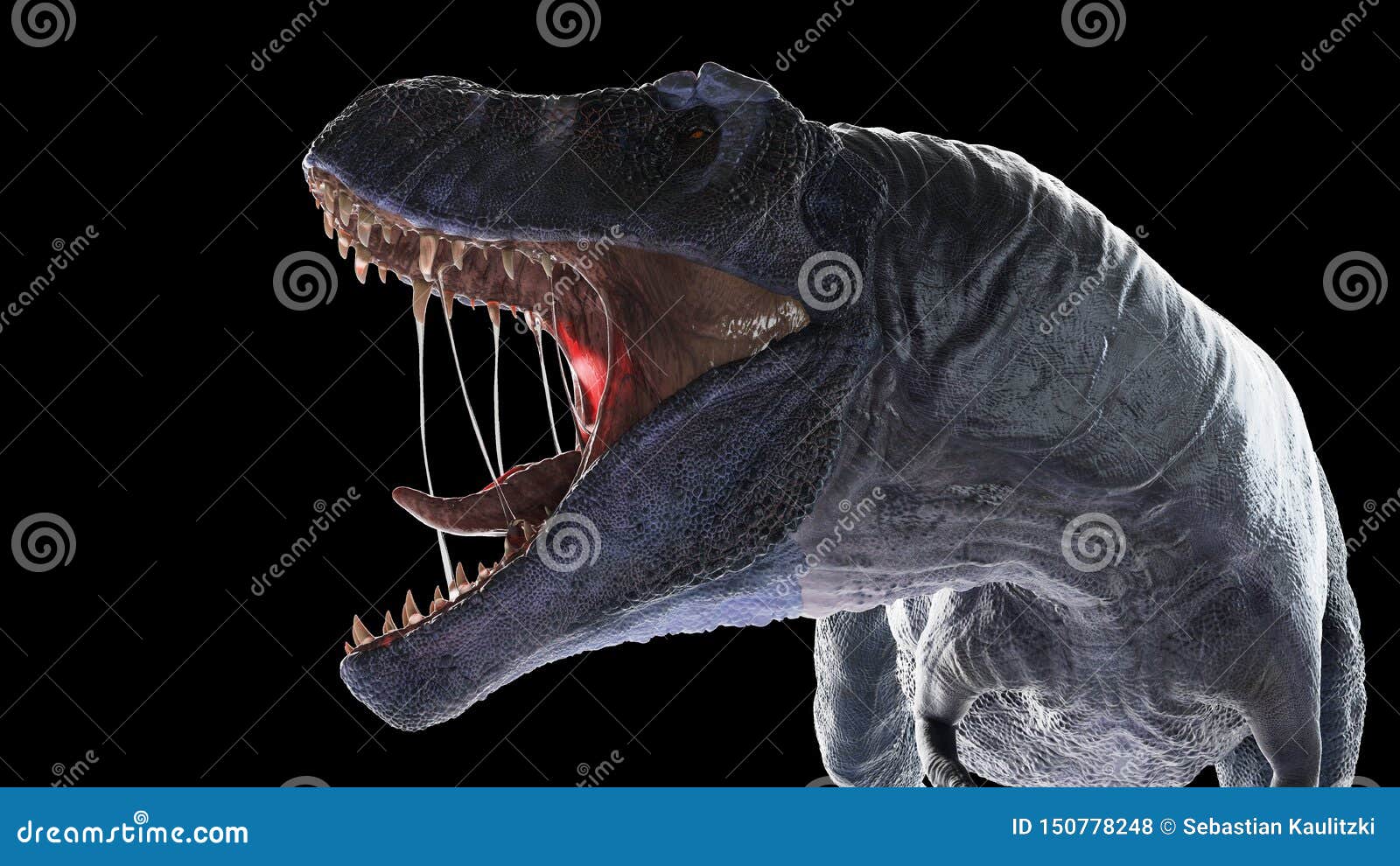 An isolated t-rex stock illustration. Illustration of ferocious - 150778248