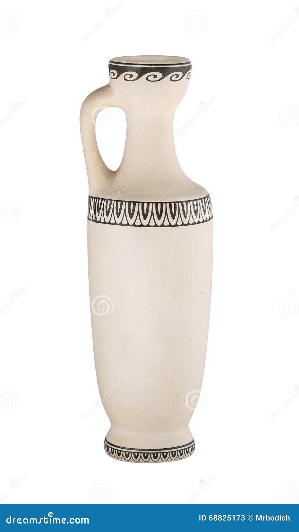 Isolated Tall Vase on White Background. Stock Image - Image of vintage ...