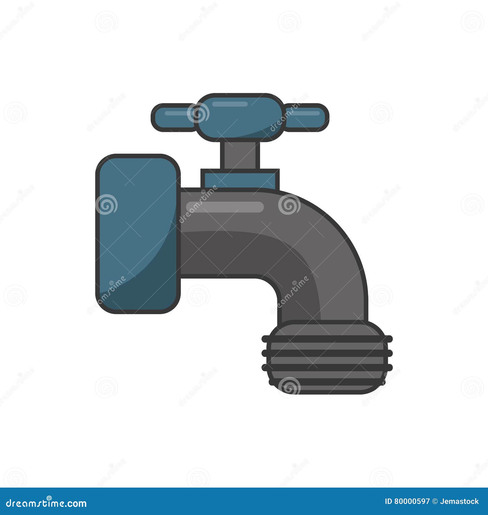 Isolated tap object design stock vector. Illustration of environmental ...