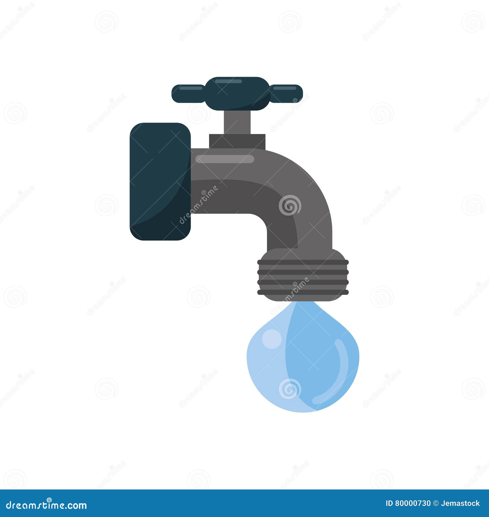 Isolated Tap Object with Drop Design Stock Vector - Illustration of ...