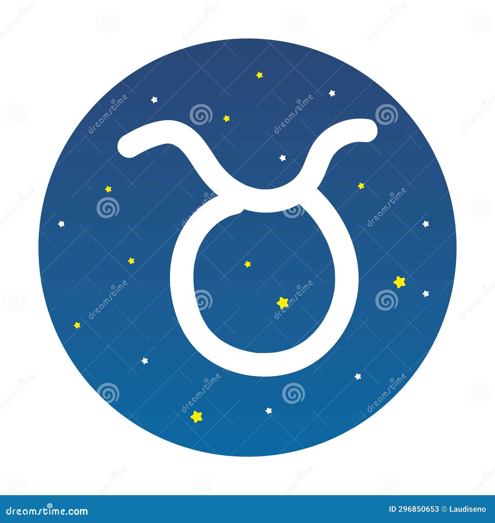 Isolated Taurus Colored Zodiac Sign Symbol Vector Stock Vector ...