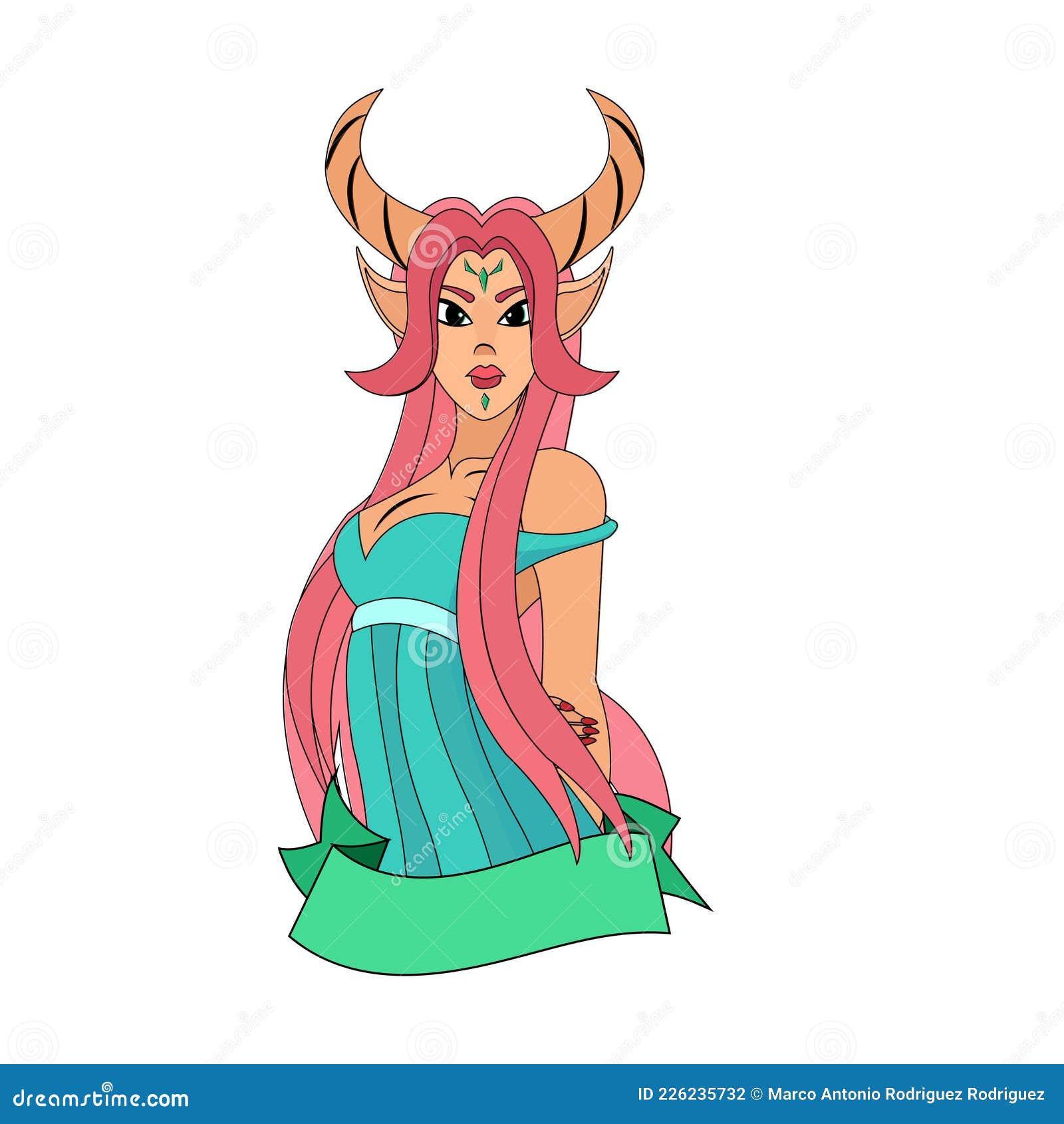 Isolated Taurus Female Character Zodiac Sign Stock Vector ...