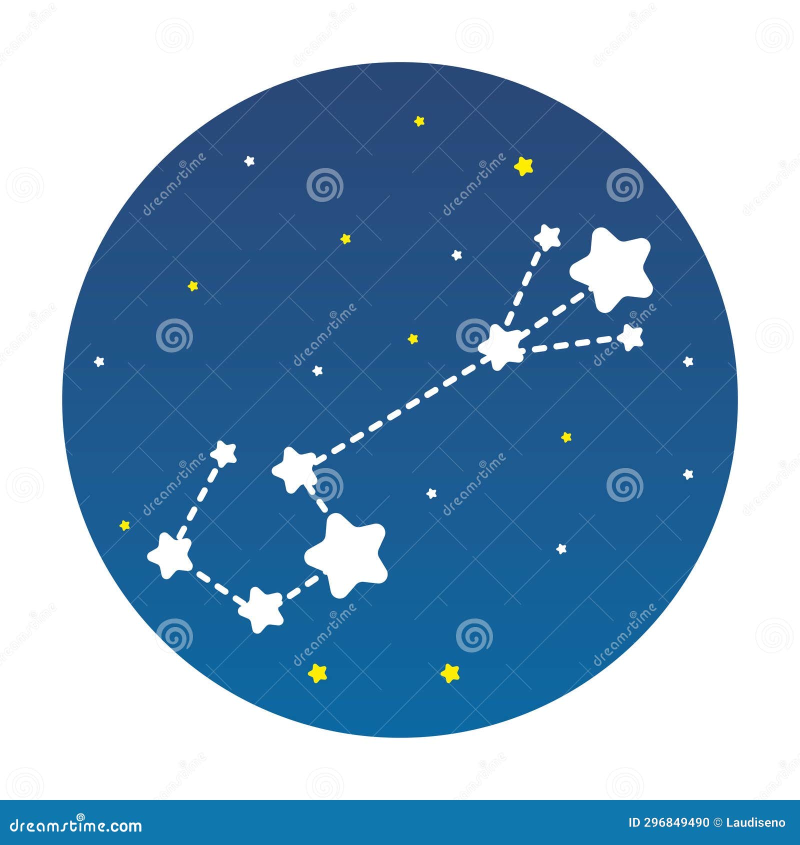Isolated Taurus Star Constellation Zodiac Symbol Vector Stock Vector ...