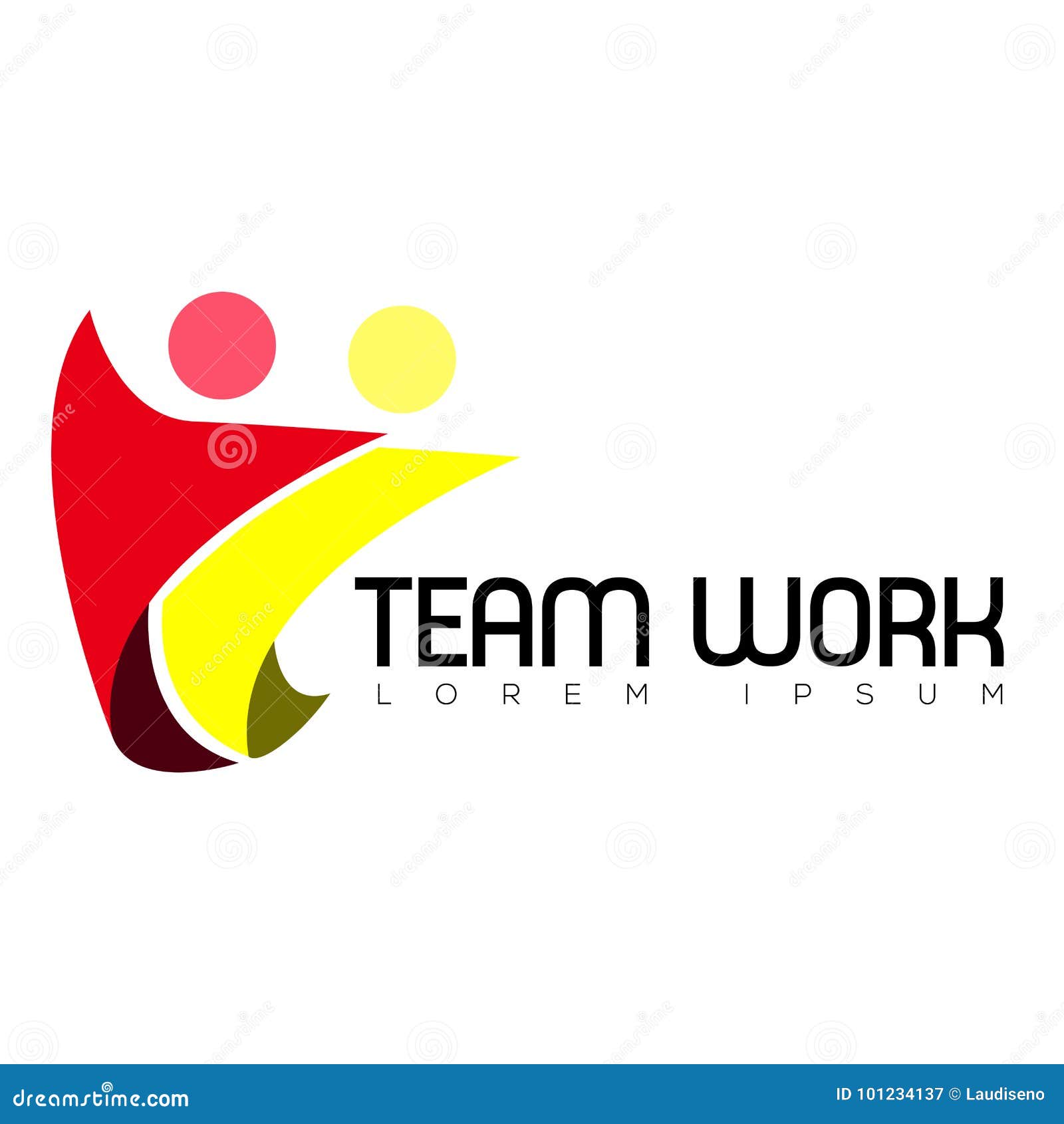 Isolated teamwork logo stock vector. Illustration of community - 101234137