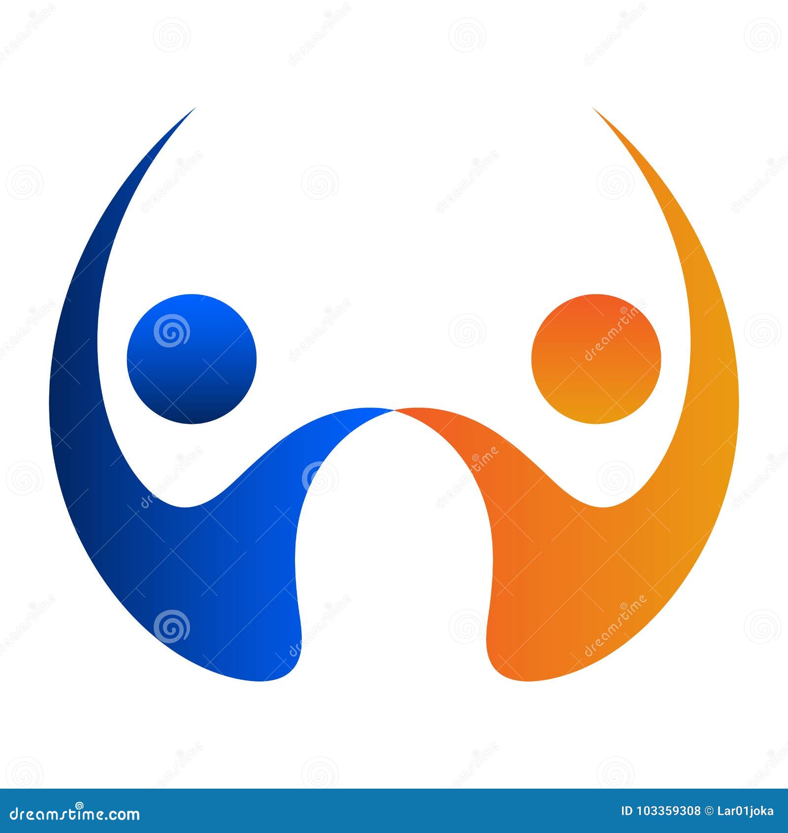 Isolated teamwork logo stock vector. Illustration of abstract - 103359308