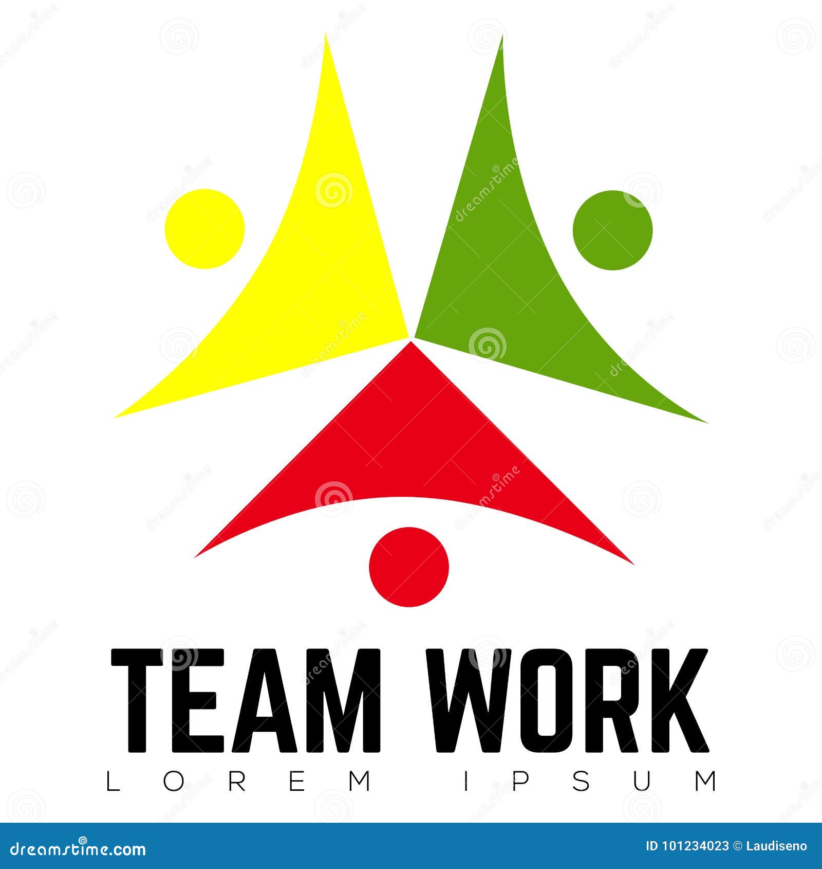 Isolated teamwork logo stock vector. Illustration of help - 101234023