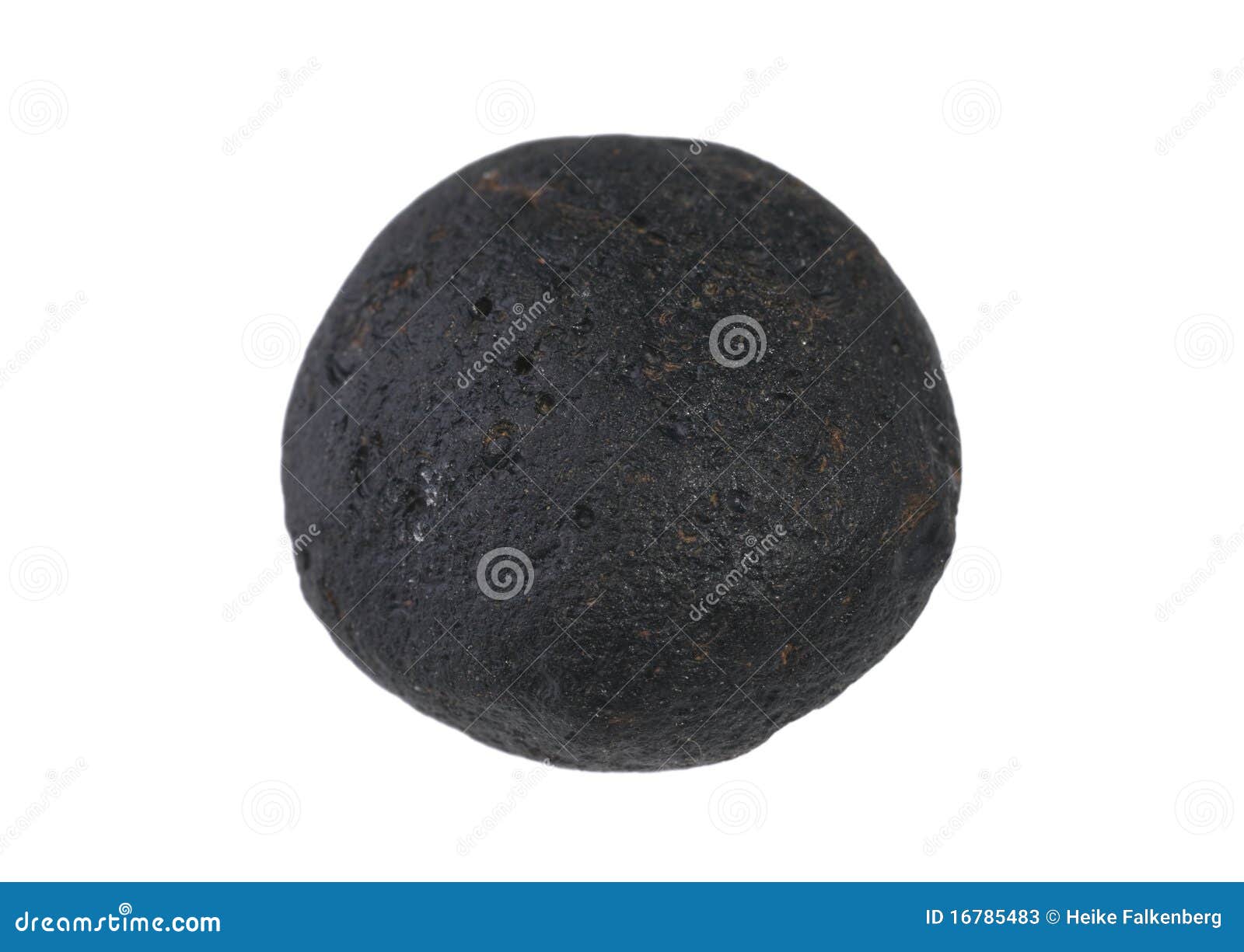 Isolated tektite stock image. Image of meteorite, rock - 16785483