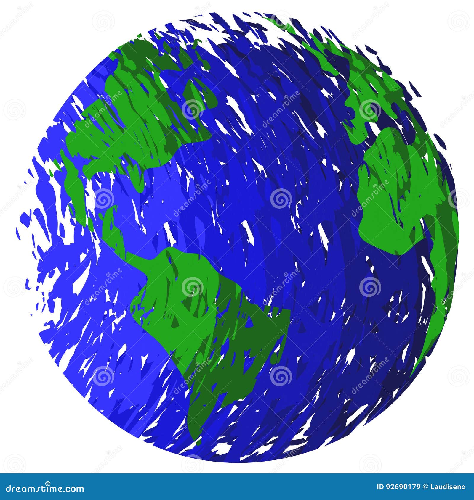 Isolated textured earth stock vector. Illustration of shape - 92690179