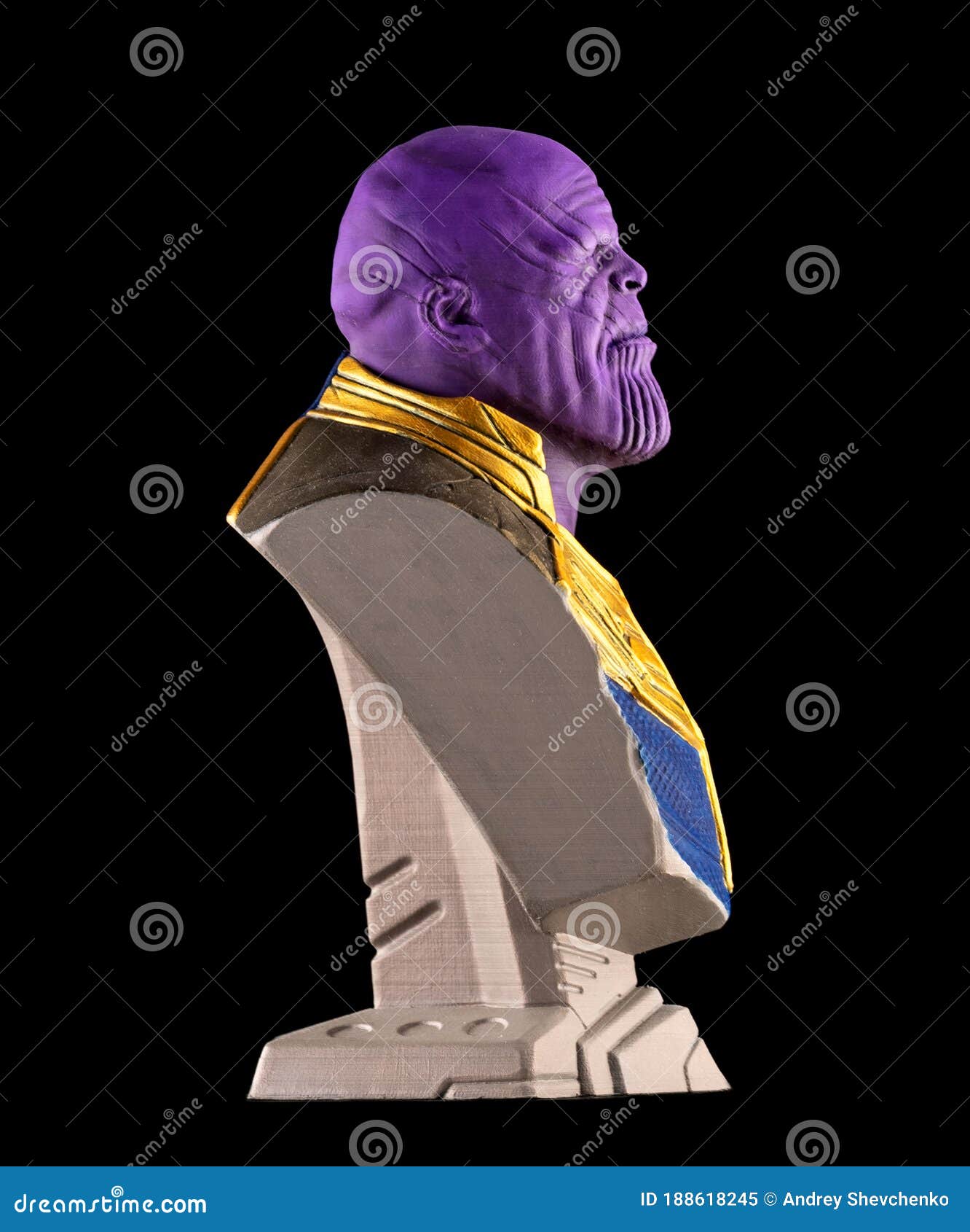 Thanos from the Marvel Universe Printed on a 3D Printer and Hand ...