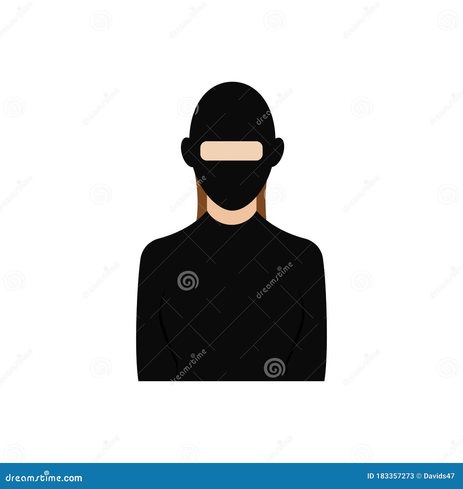 Isolated thief icon stock vector. Illustration of police - 183357273