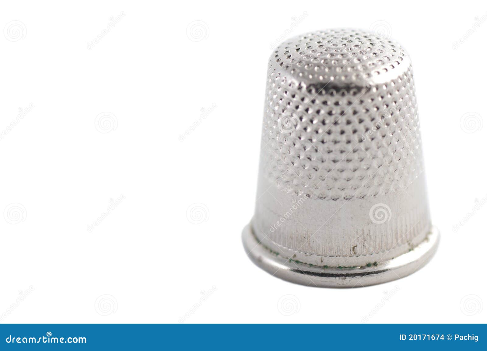 Isolated thimble stock photo. Image of button, dressmaking - 20171674