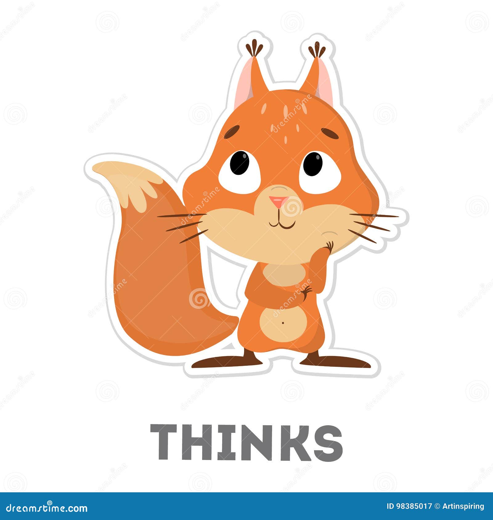 Cute Animal Thinking