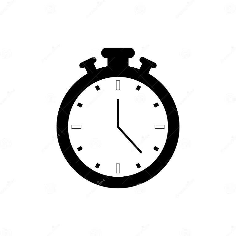 Isolated timer clock stock illustration. Illustration of clockwork ...