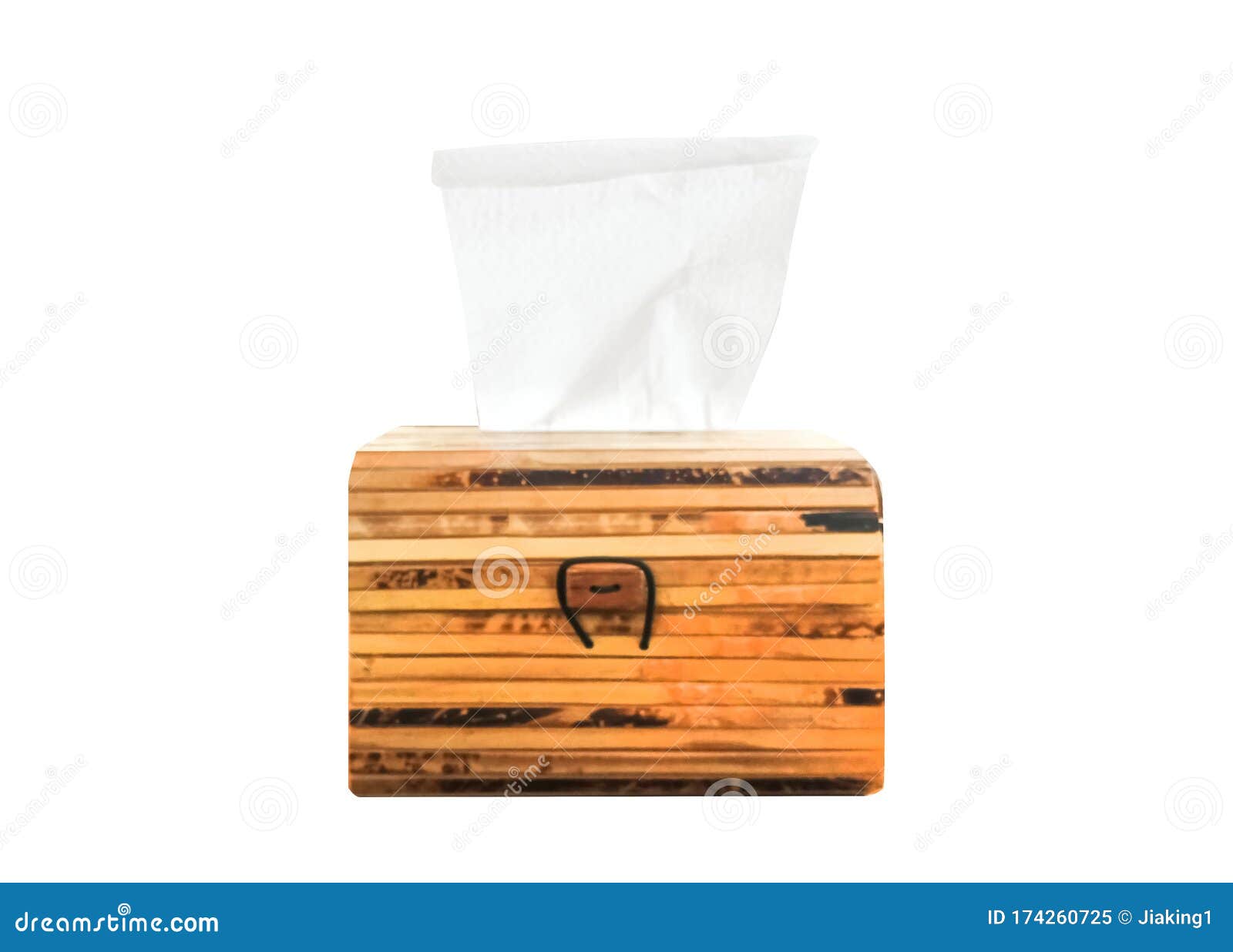 Isolated Tissue Box with Paper , Front View Stock Image - Image of ...