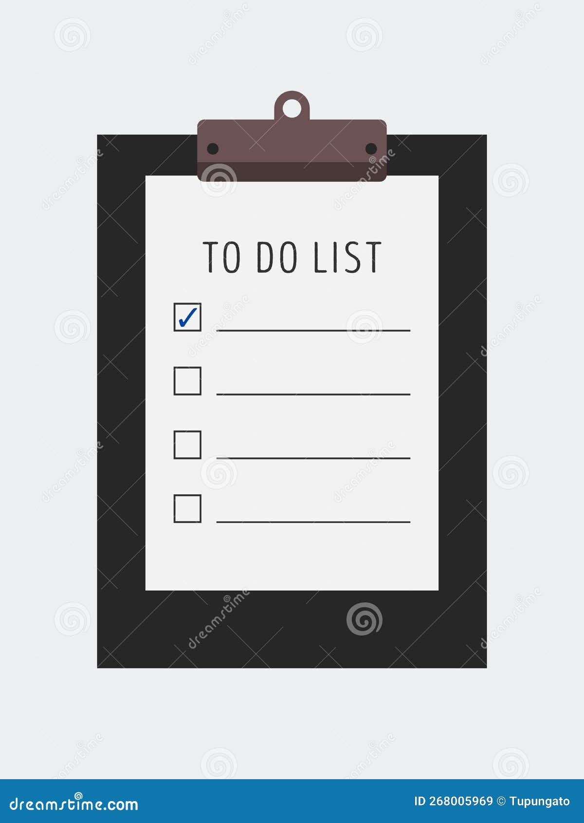 Isolated To Do List Vector Illustration Stock Vector - Illustration of ...