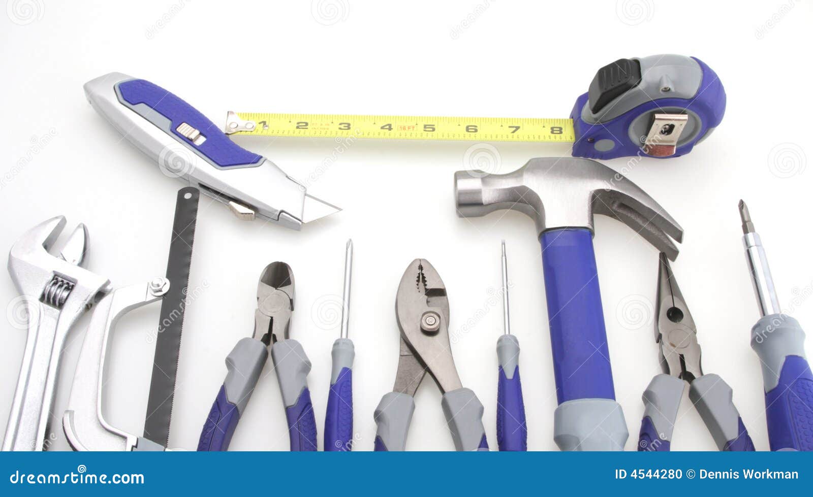Isolated Tool Set stock photo. Image of instruments, metal - 4544280