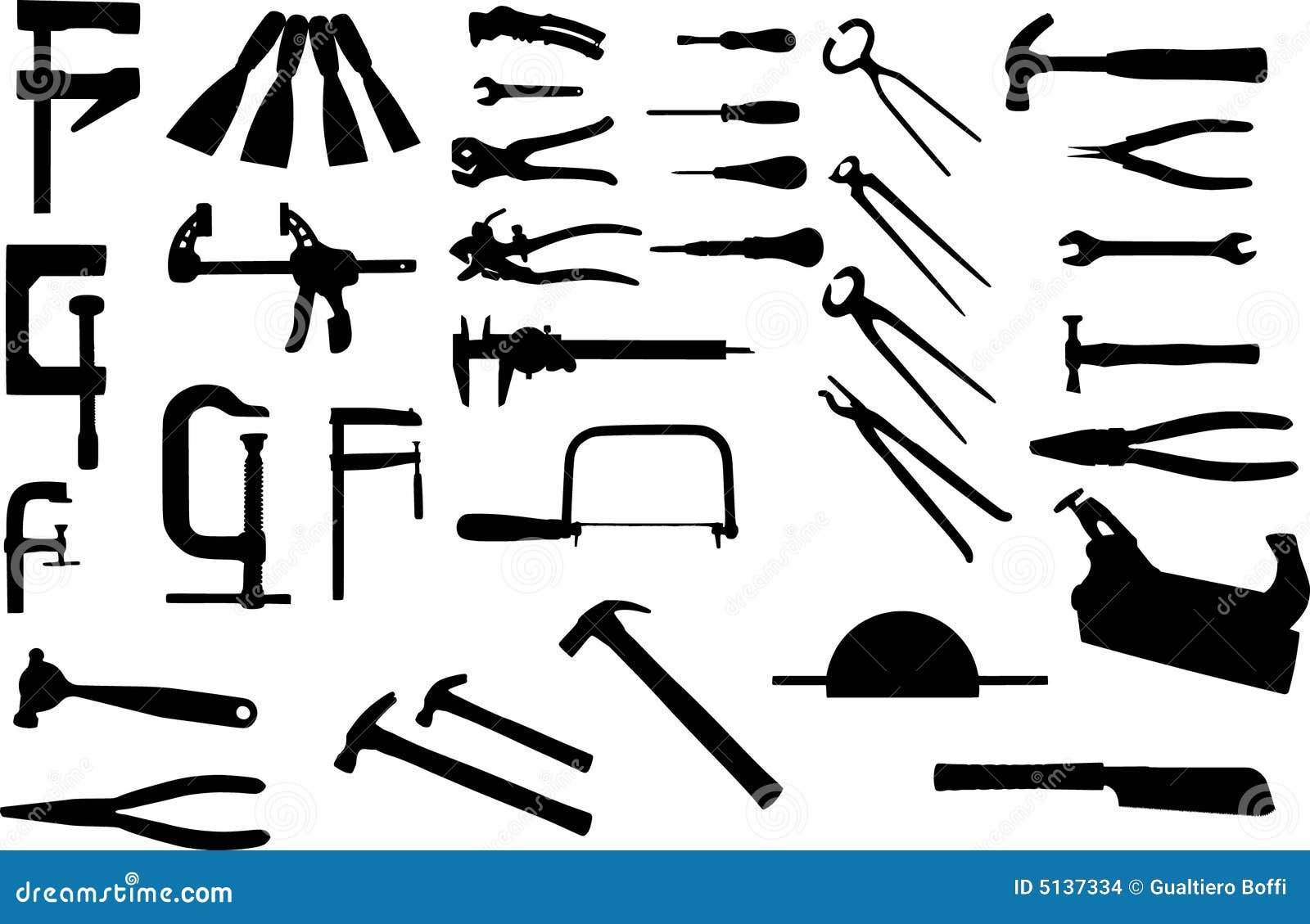 Isolated tools stock vector. Illustration of everyday - 5137334