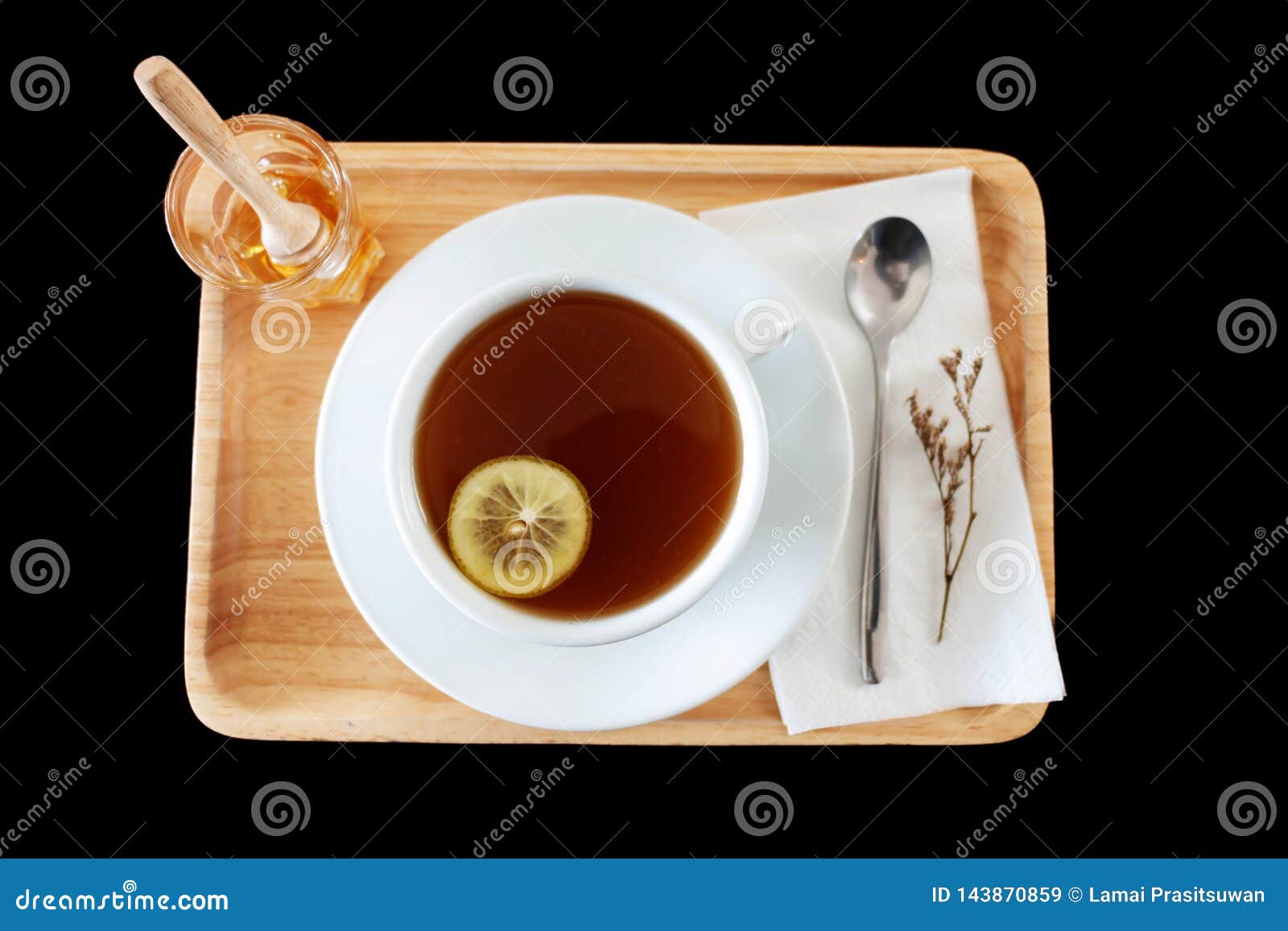 Isolated Top View Hot Tea Set Stock Image - Image of traditional ...
