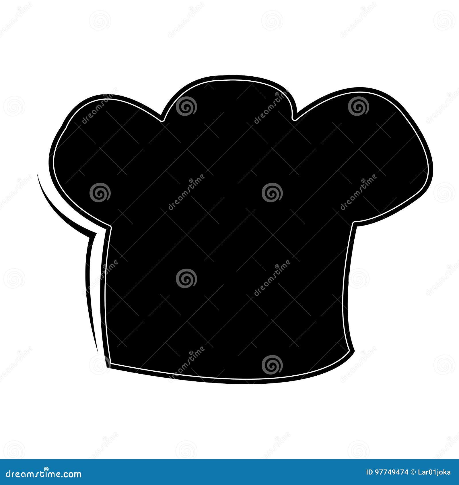 Isolated toque silhouette stock vector. Illustration of food - 97749474