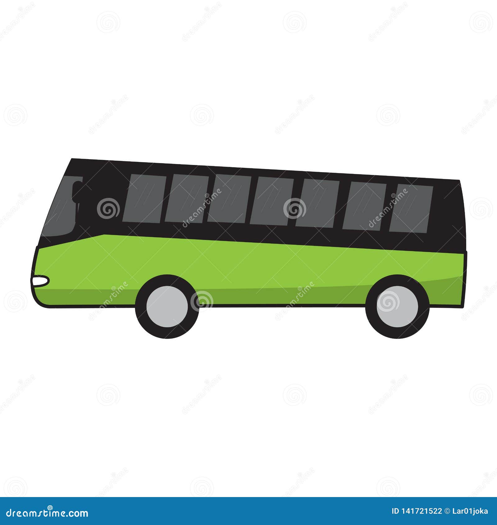 Isolated Tourist Bus Cartoon Stock Vector - Illustration of clipart ...