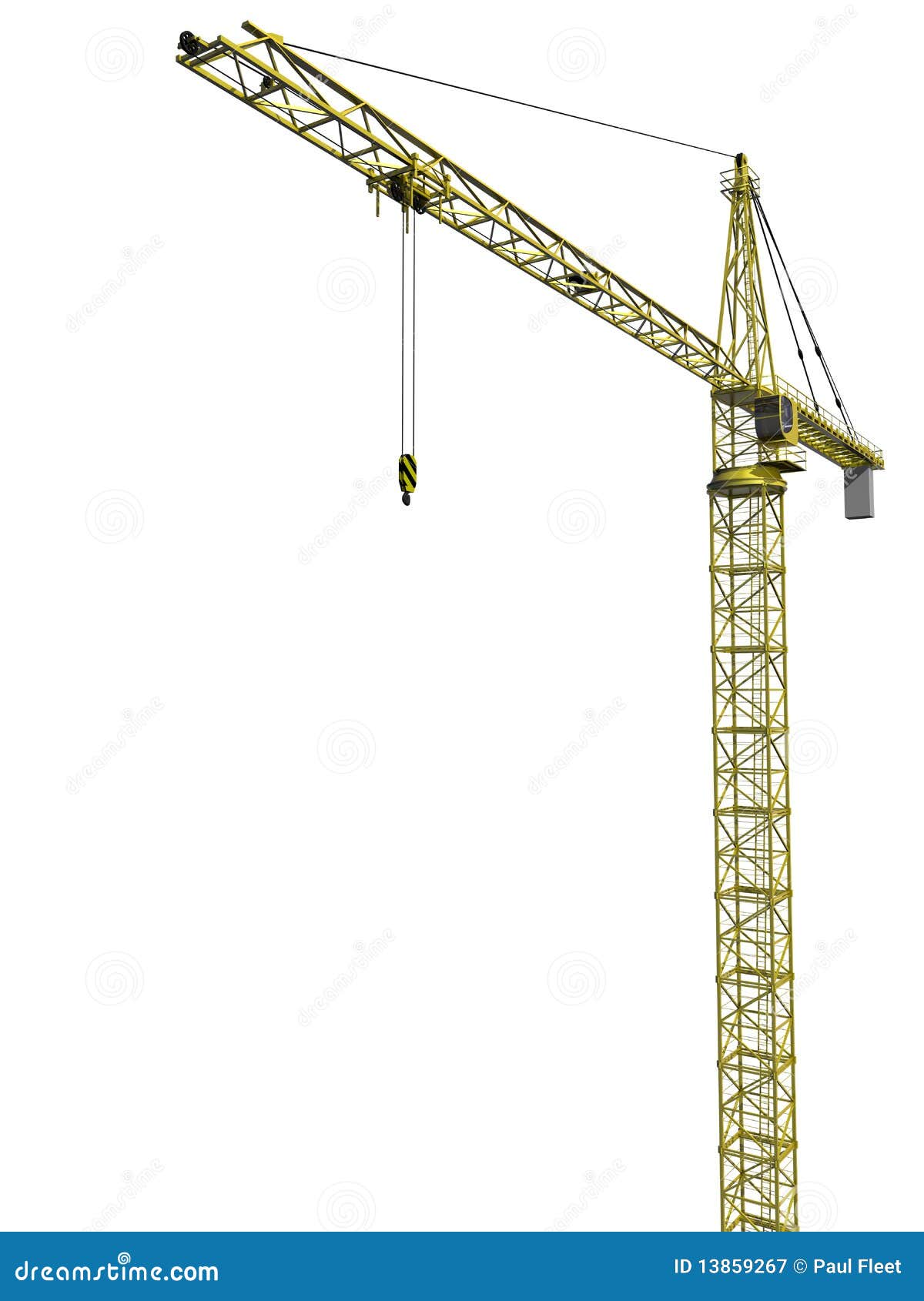 Tower Crane Components, Modern Mobile Crane With Outriggers. Crane ...
