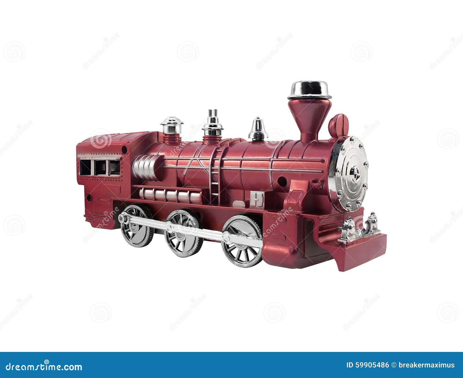 Isolated Toy Train Angle View. Stock Photo - Image of nostalgic, heavy ...