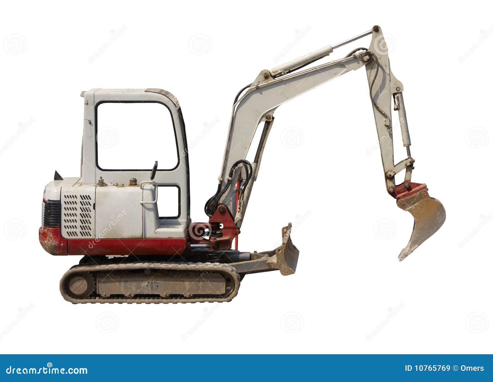 Isolated tractor stock image. Image of digger, backhoe - 10765769
