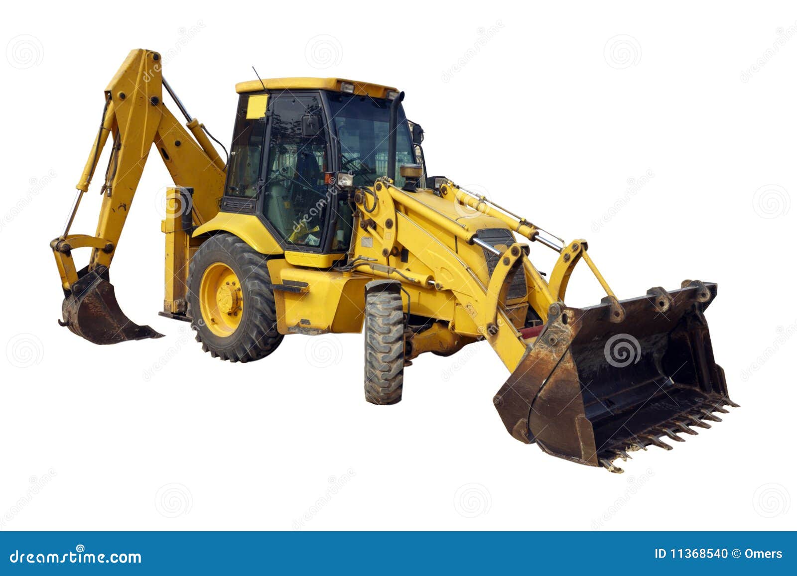 Isolated tractor stock photo. Image of earthmover, contractor - 11368540