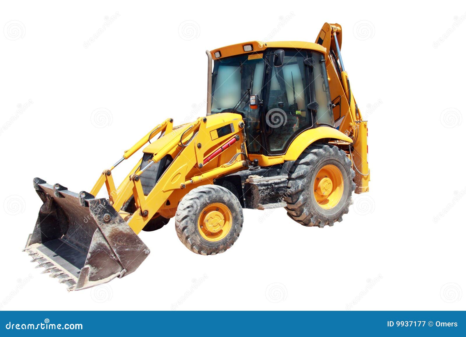 Isolated tractor stock image. Image of bulldozer, construction - 9937177