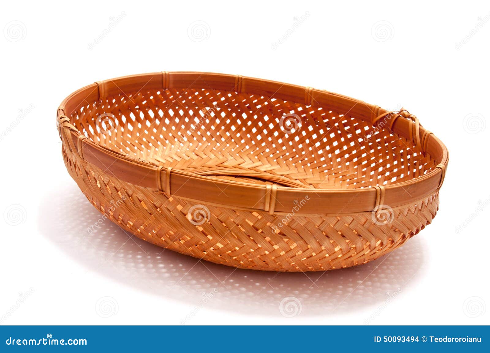 Isolated Traditional Basket Stock Photo - Image of nickel, wooden: 50093494