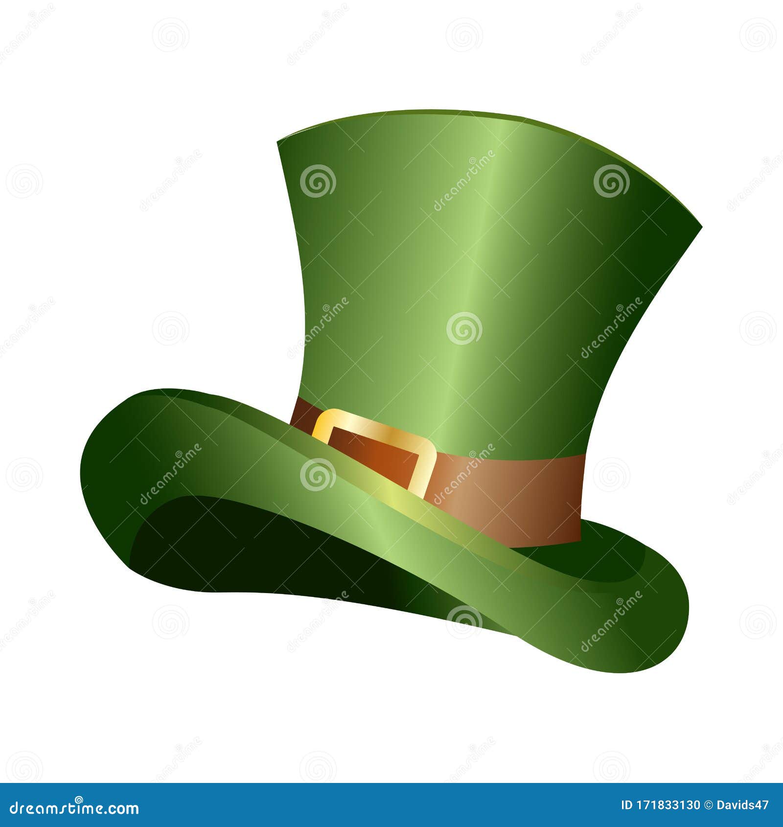 Isolated Traditional Irish Hat Stock Vector - Illustration of clover ...