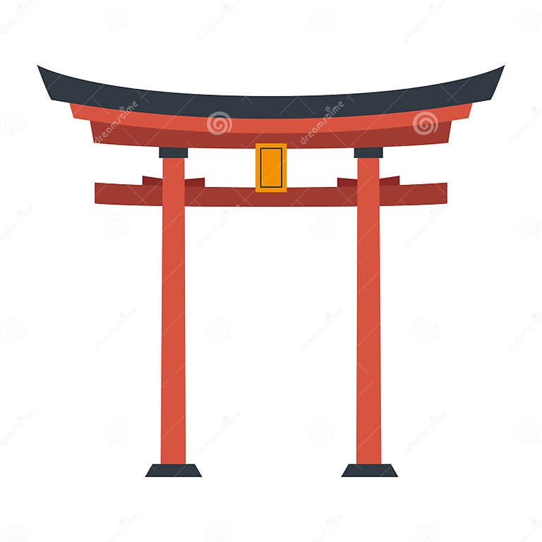 Isolated Traditional Japanese Shrine Landmark Vector Stock Vector ... Isolated Traditional Japanese Shrine Landmark Vector Stock Vector ...
