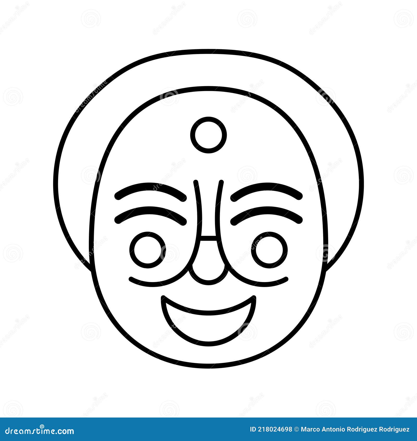 Isolated Traditional South Korea Mask Stock Vector - Illustration of ...