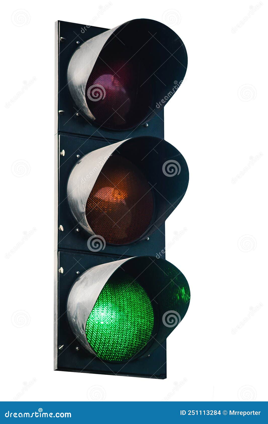 Traffic Control Light, Its Green Signal Stock Photo - Image of yellow ...