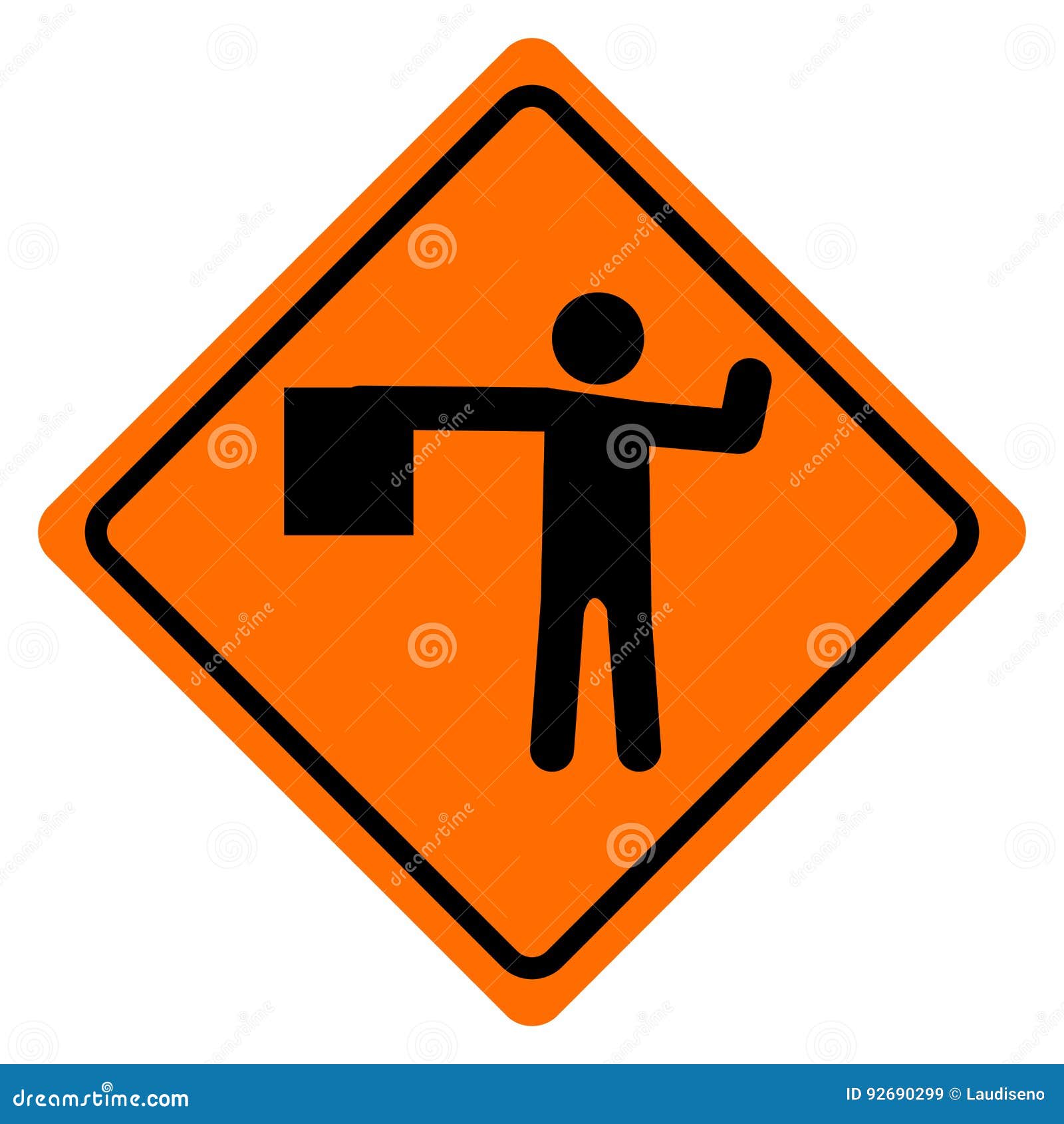 Isolated transit signal stock vector. Illustration of vector - 92690299