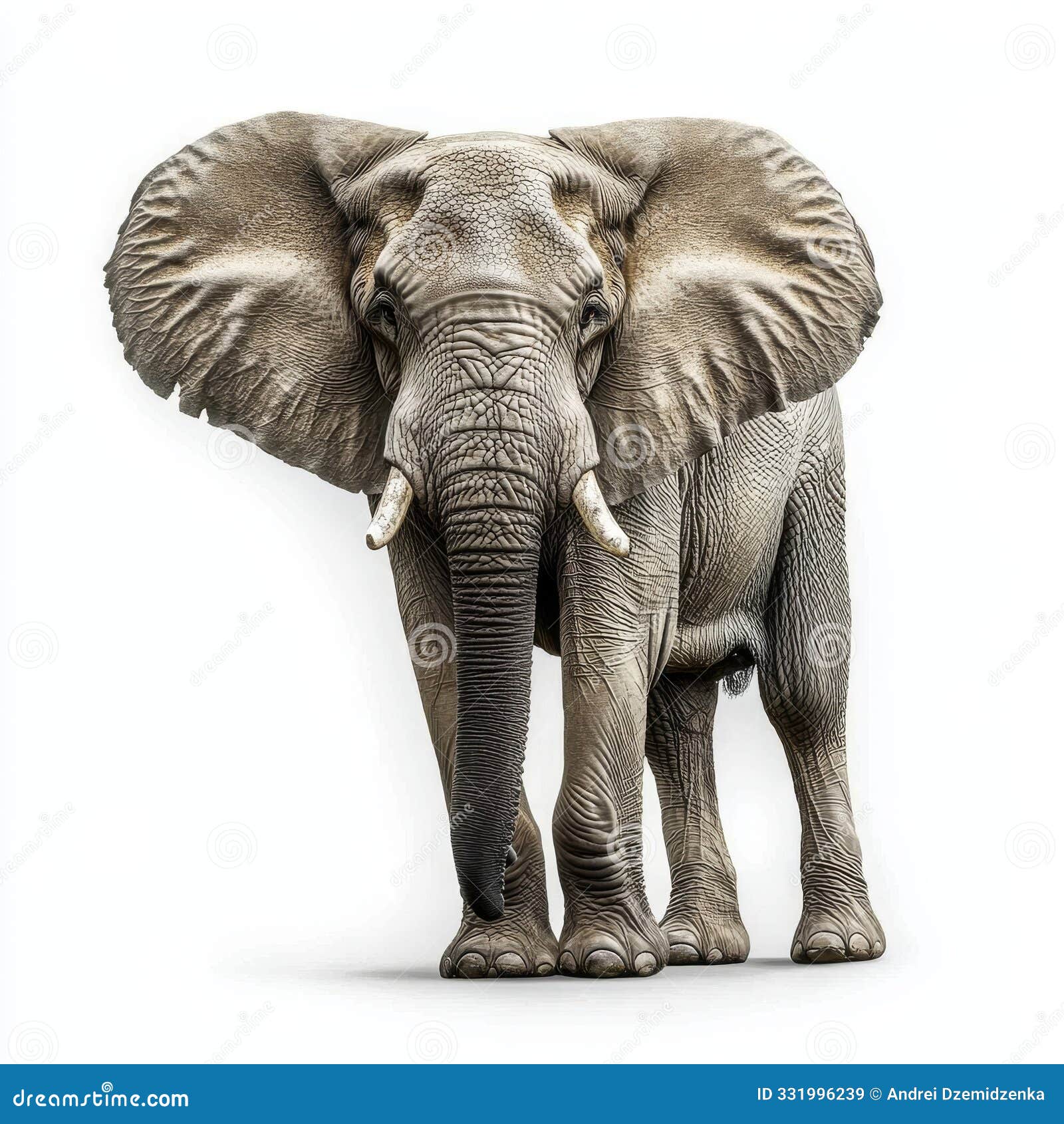 Isolated Transparent Background of an Elephant& X27;s Front View, Its ...