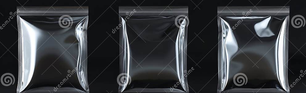 Isolated Transparent Background Featuring Torn Plastic Wrap. a Set of ...