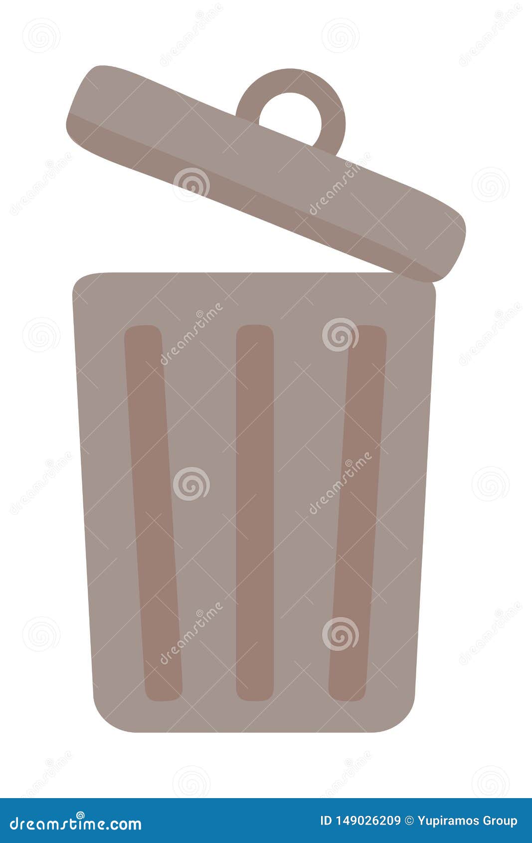 Isolated Trash with Top Design Stock Vector - Illustration of garbage ...