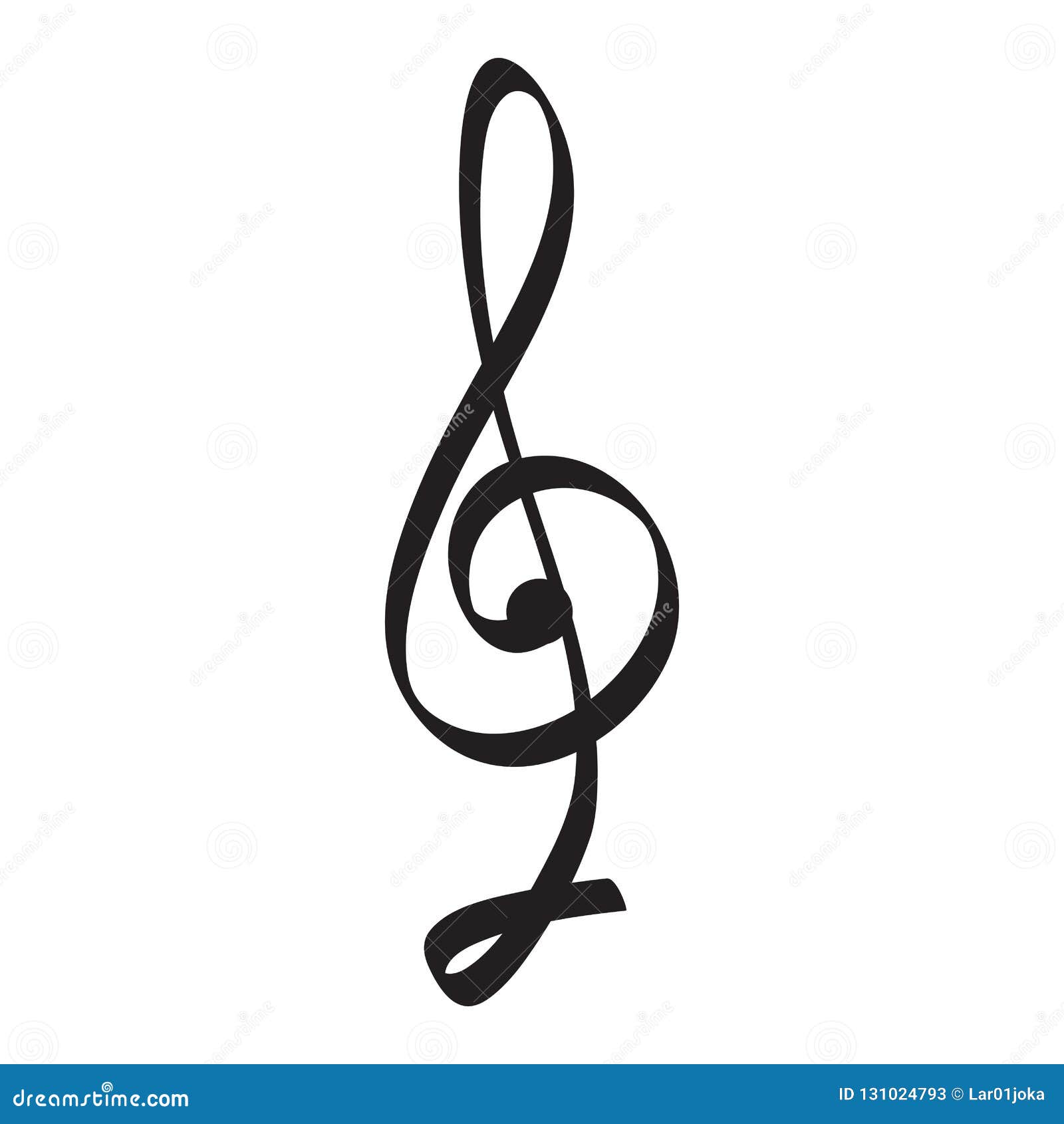 Isolated Treble Clef And Notes Cartoon Royalty-Free Stock Photo ...